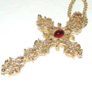 Avon | Jewelry | Vintage Avon Cross Pendant Necklace Goldtone | Poshmark